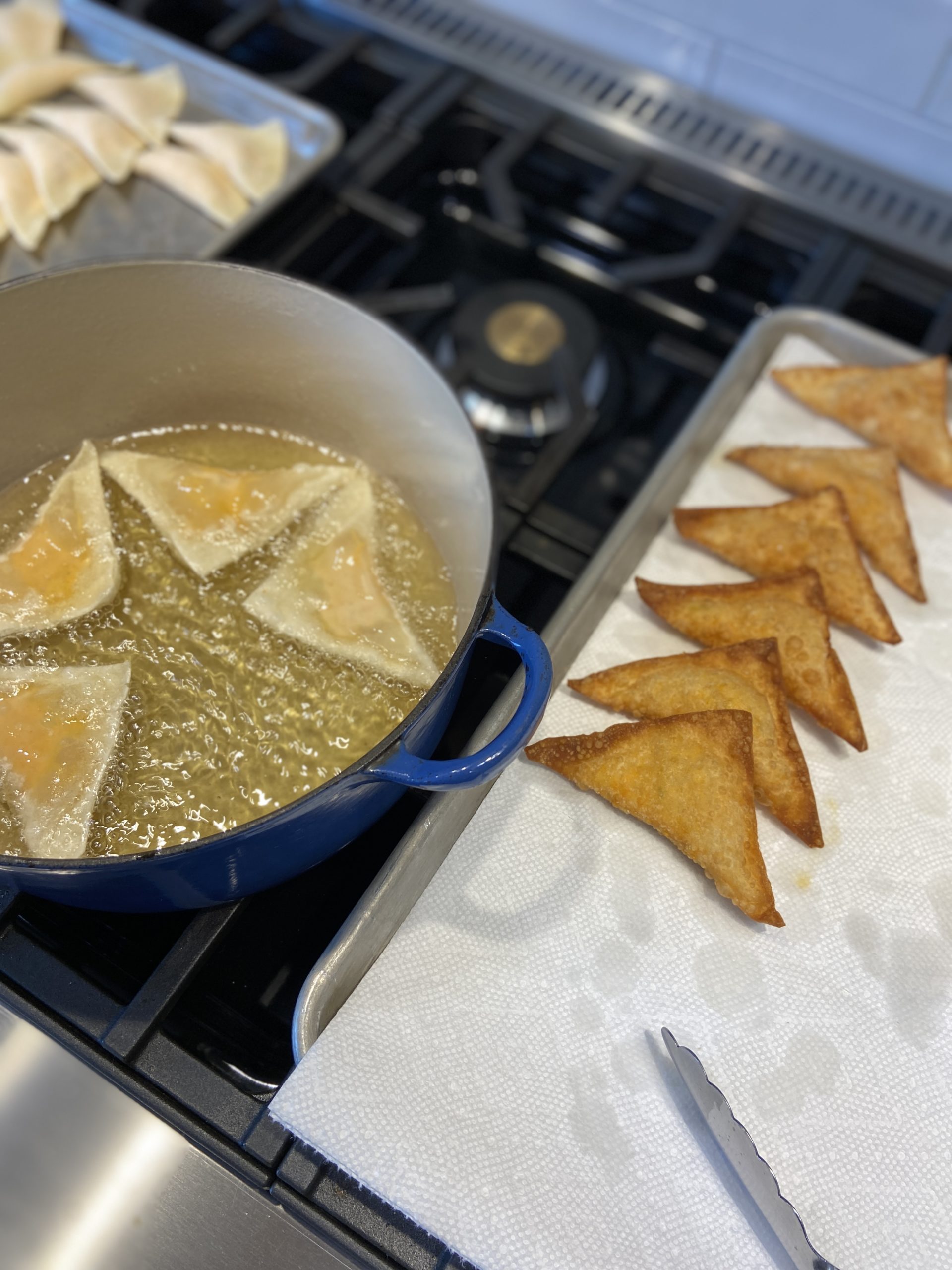 Buffalo Chicken Wontons - Laura's Corner Kitchen